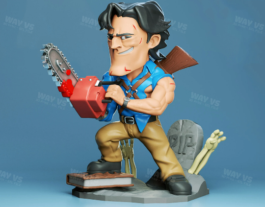 Ash Evil Dead 3D Prints STL File – STLMasterpieces