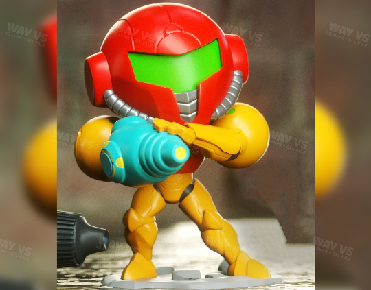 Metroid Prime Chibi 3D Prints STL File – STLMasterpieces