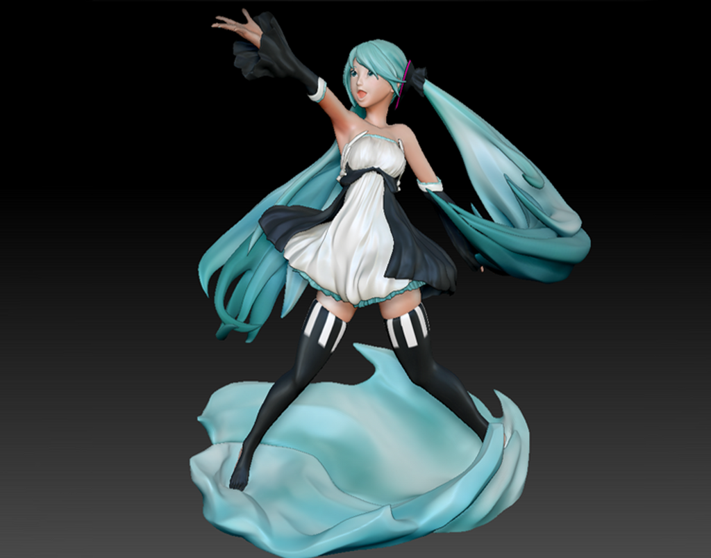 Hatsune Miku 3D Print - STL file – STLMasterpieces