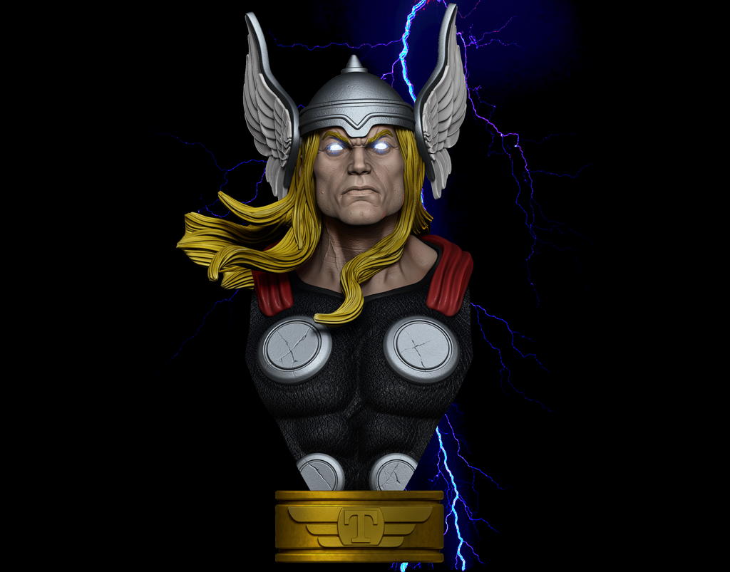 Thor Classic Bust 3D Print - STL file – STLMasterpieces