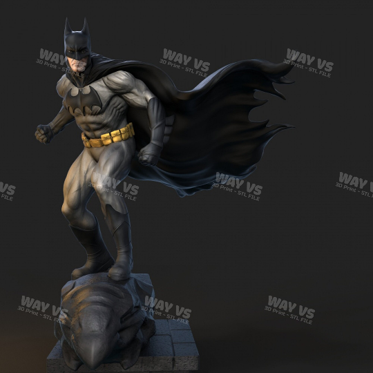 Batman on a roof 3D Print - STL file – STLMasterpieces
