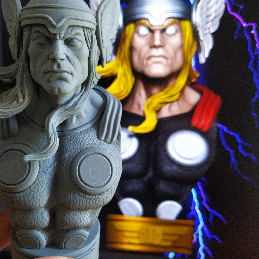 Thor Classic Bust 3D Print - STL file – STLMasterpieces