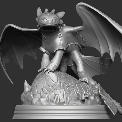 Toothless Fanart 3D Print - STL file – STLMasterpieces