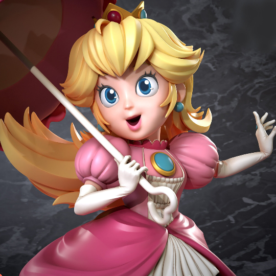 Princess Peach 3D Print - STL file – STLMasterpieces