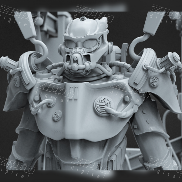 Tesla Power Armor from Fallout 3D Print - STL file – STLMasterpieces
