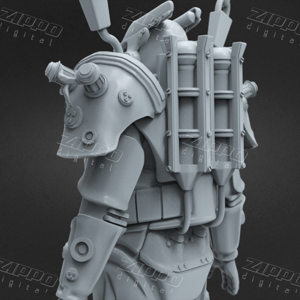 Tesla Power Armor from Fallout 3D Print - STL file – STLMasterpieces