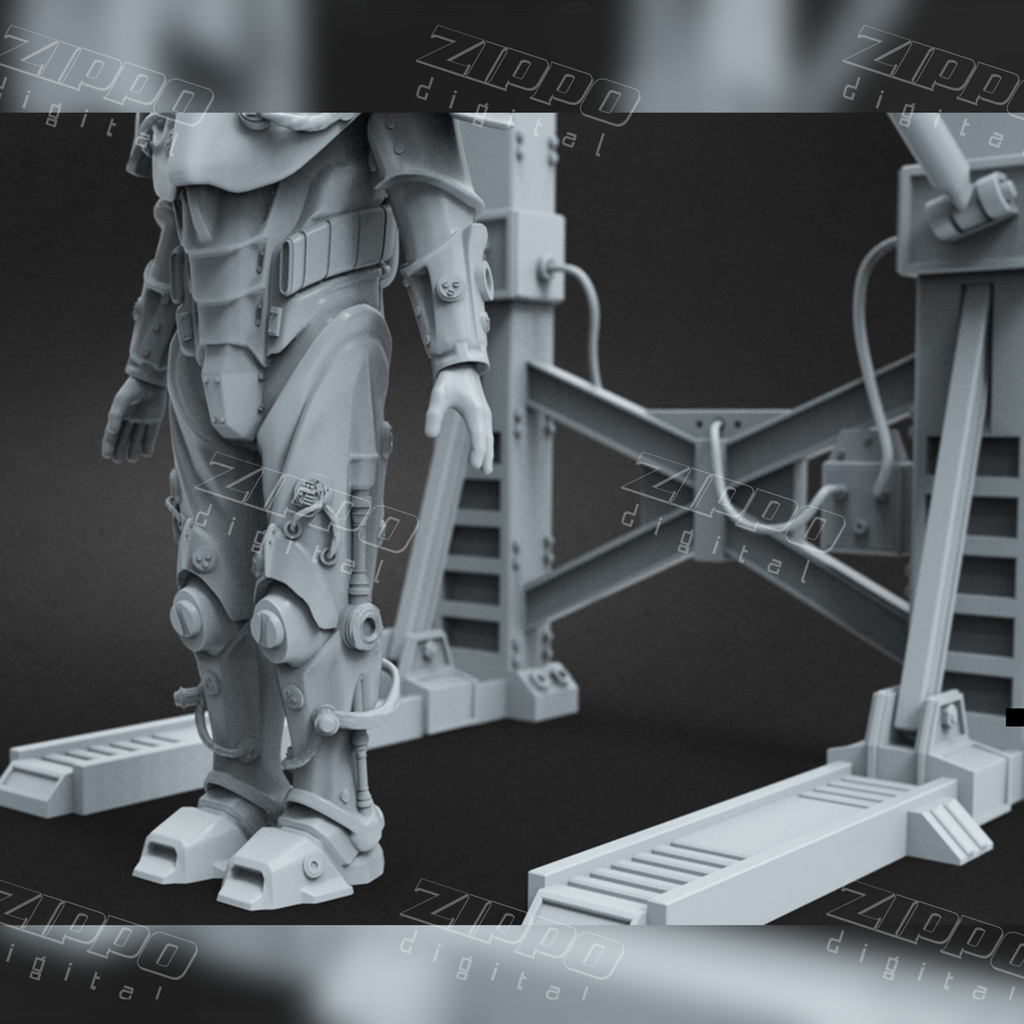 Tesla Power Armor from Fallout 3D Print - STL file – STLMasterpieces