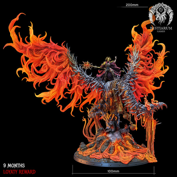 Grand magus and War Phoenix - 100mm base – STLMasterpieces