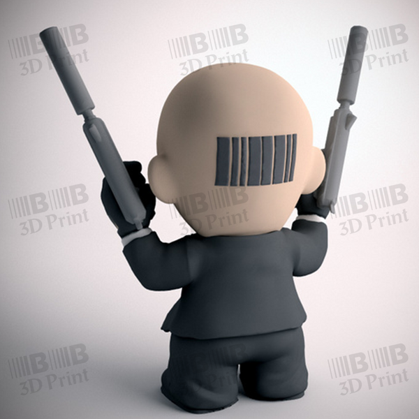 Hitman 3D Prints STL File – STLMasterpieces