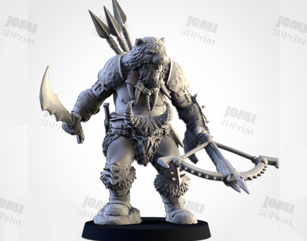 The Hunter Ogre 3D Prints STL File – STLMasterpieces