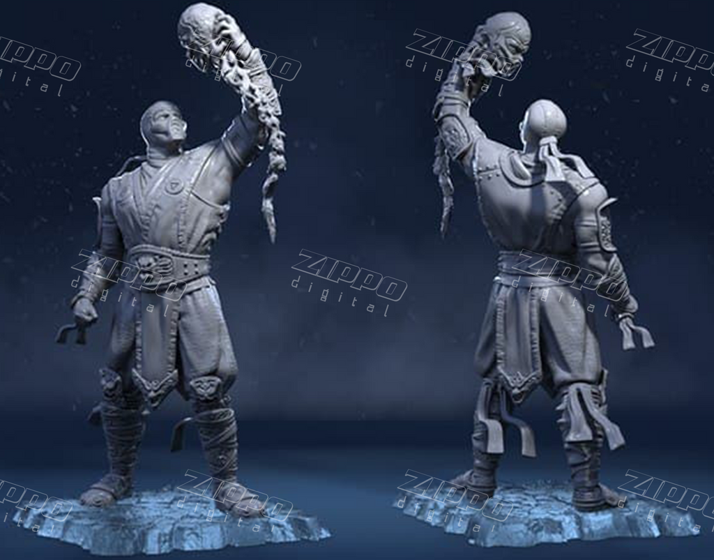 Sub Zero From Mortal Kombat 3D Print - STL file – STLMasterpieces